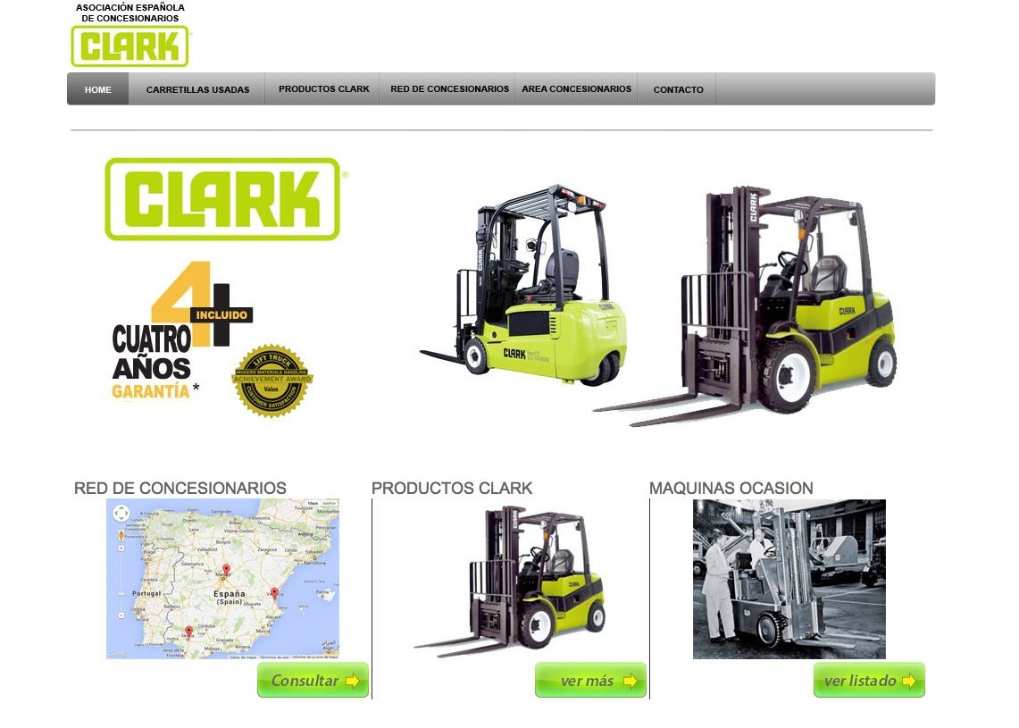 Clark presenta su nueva pagina web en España